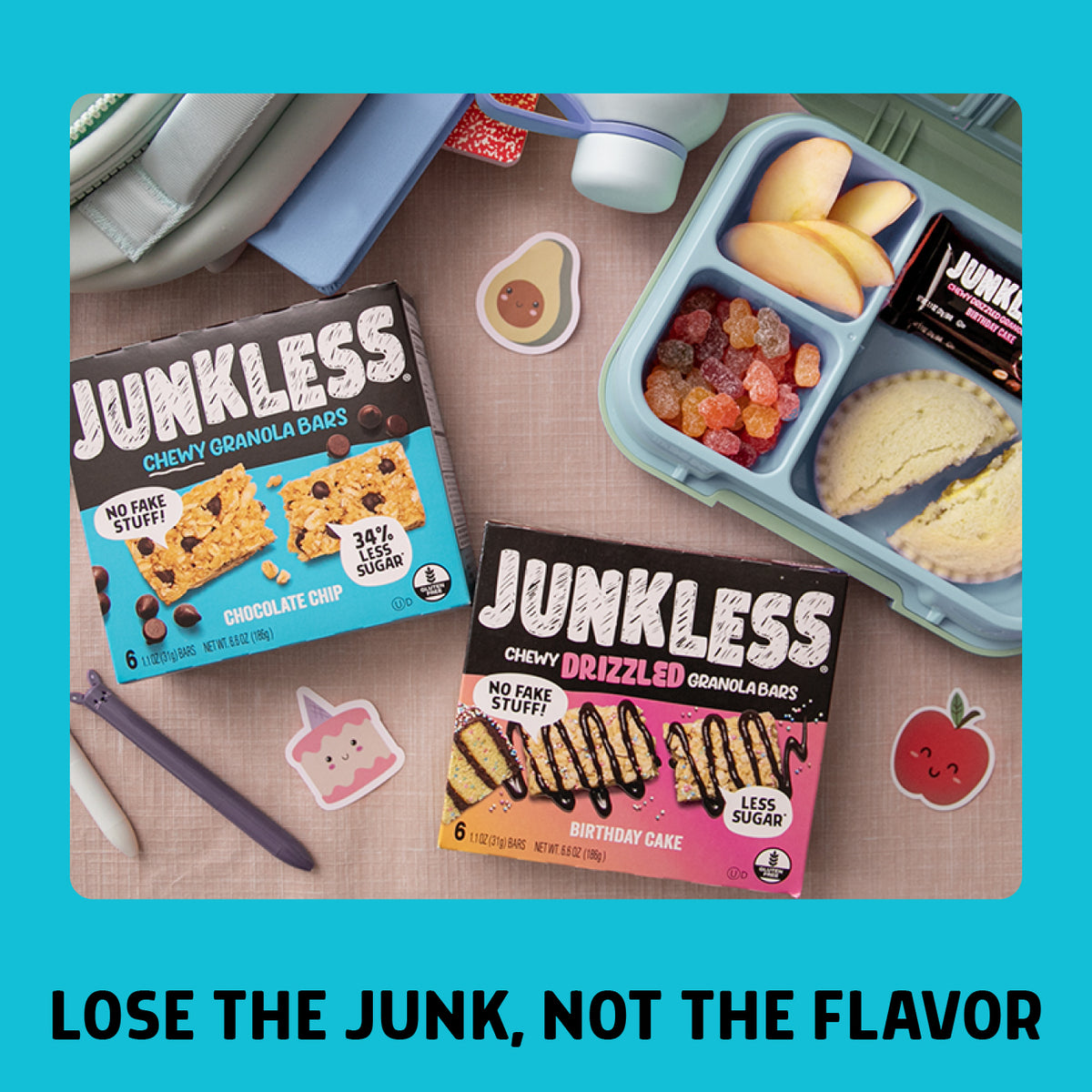 JUNKLESS Chocolate Chip Chewy Granola Bars – JUNKLESS FOODS