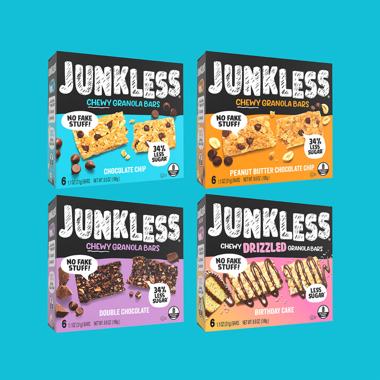 JUNKLESS Chocolate Chip Chewy Granola Bars – JUNKLESS FOODS